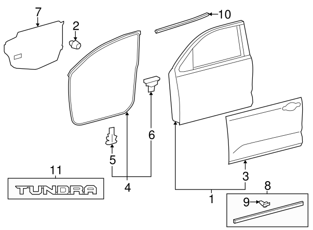Nameplate - Toyota (75471-0C140) | Toyota Parts