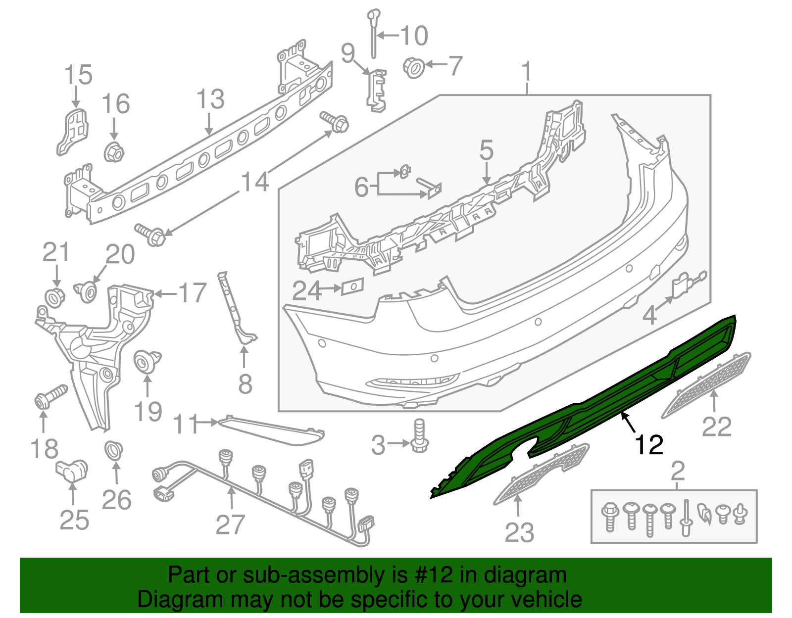 8V5-807-521-S-1RR - Valance Panel 2017-2020 Audi | Audi OEM Parts