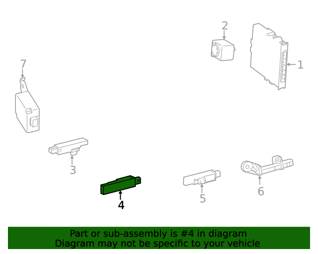 899A0-47010 - Keyless Entry Antenna - 2010-2023 Toyota | OEM Parts To You