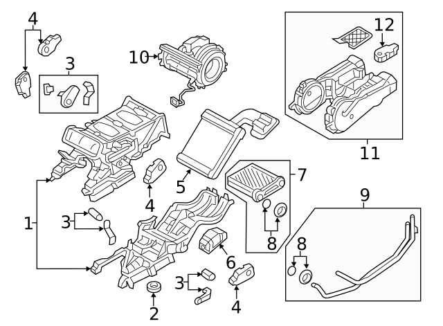 4M0-820-105 - Evaporator Core 2017-2024 Audi | Audi OEM Parts