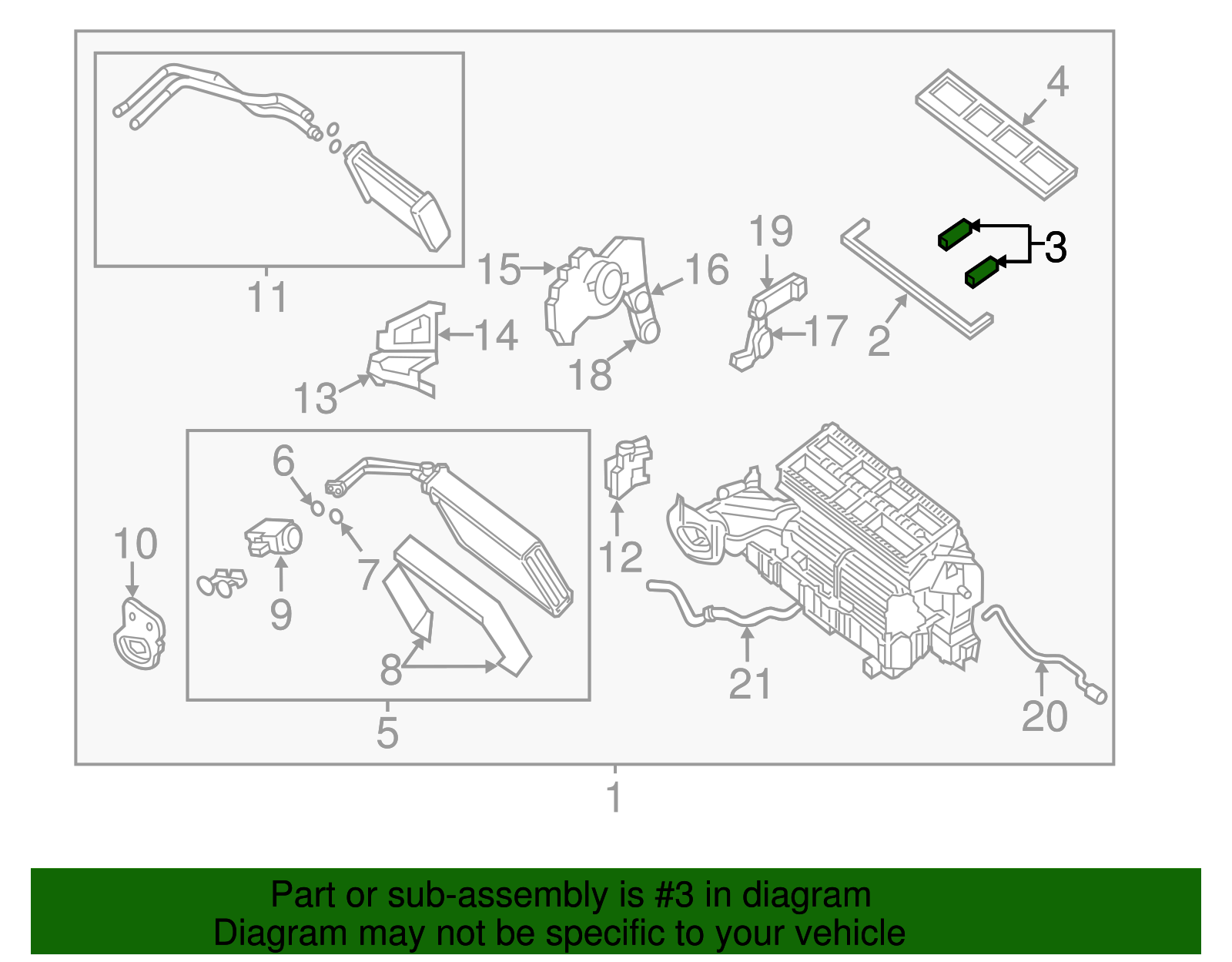 2012-2021 Nissan NV3500 AC & Heater Assembly Seal 27806-1PA0A | Kline ...
