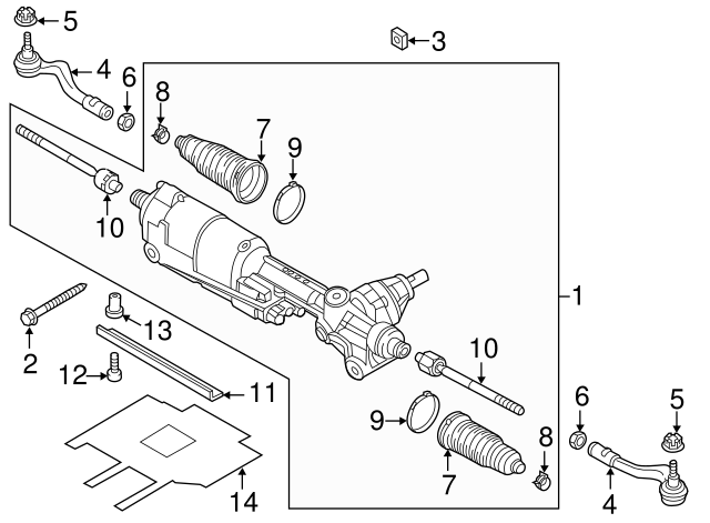 4H0-422-810-A - Steering Tie Rod End 2008-2018 Audi | AutoNationParts.com