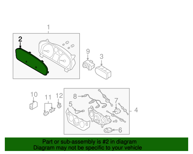 2009-2010 Pontiac G3 Lens 96652579 GM | GMPartsDirect.com