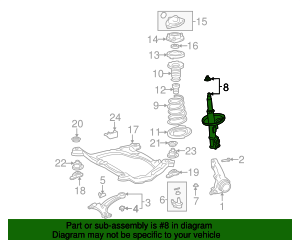 2002-2003 Lexus ES300 Strut 48520-39415 | OEM Parts Online