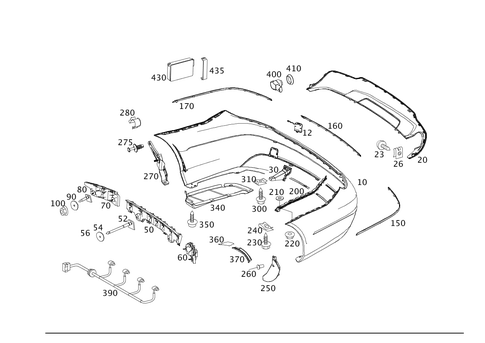 Rear Bumper for 2014 Mercedes-Benz C300 | Mercedes-Benz USA Parts