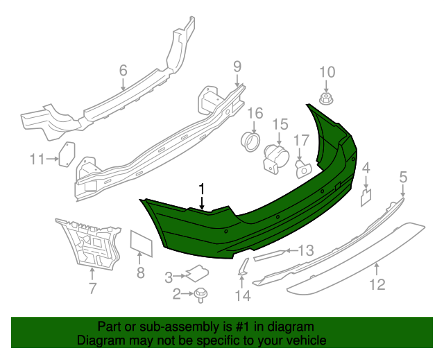 Genuine BMW 51-12-8-055-991 | Bumper Cover | FREE Shipping on Most ...