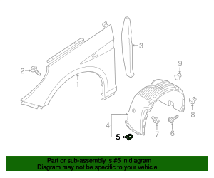 2015-2024 Hyundai Fender Liner U-Nut 86819-C1000 | OEM Parts Online