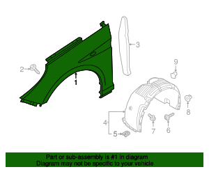 2015-2017 Hyundai Sonata Fender 66321-C1000 | Hyundai Wholesale Direct
