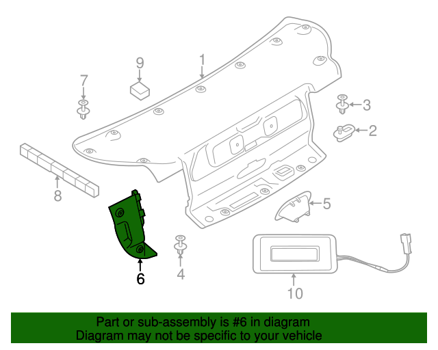2014-2020 BMW Deck Lid Trim 51-49-7-295-256 | AutoNationParts.com