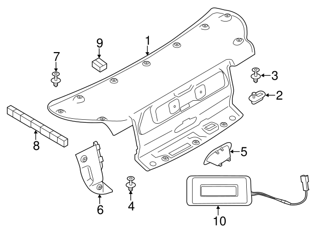 2014-2020 BMW Deck Lid Trim 51-49-7-295-256 | AutoNationParts.com