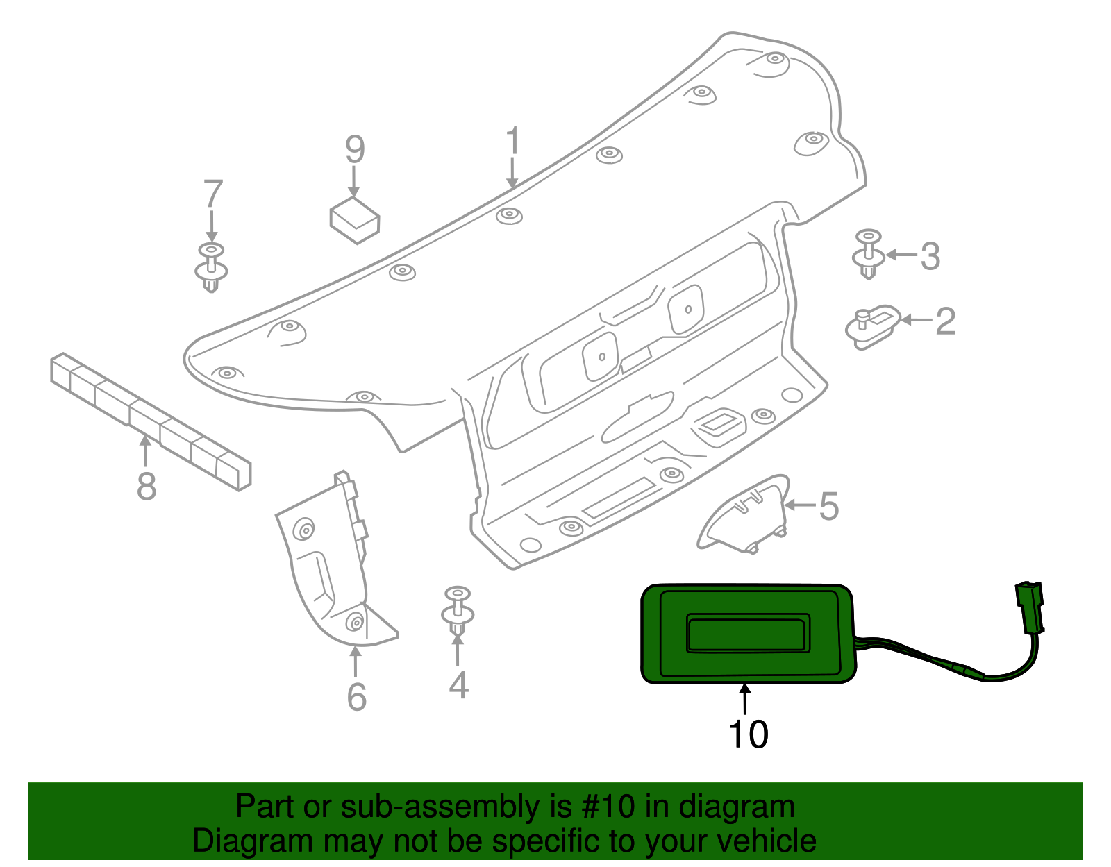 2014-2020 BMW Bmw Oem Led Cargo Compartment Light 63-31-2-348-803 | OEM ...