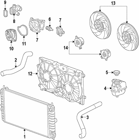 Radiator & Components for 2016 Chevrolet Impala | GMPartsDirect.com