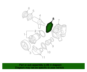 1992-2008 Volkswagen OEM NEW 1992-2008 VW Volkswagen Thermostat Housing ...