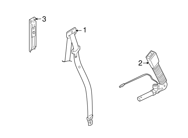 LR009289 - Seat Belt Receptacle 2008-2016 Land Rover | AutoNationParts.com