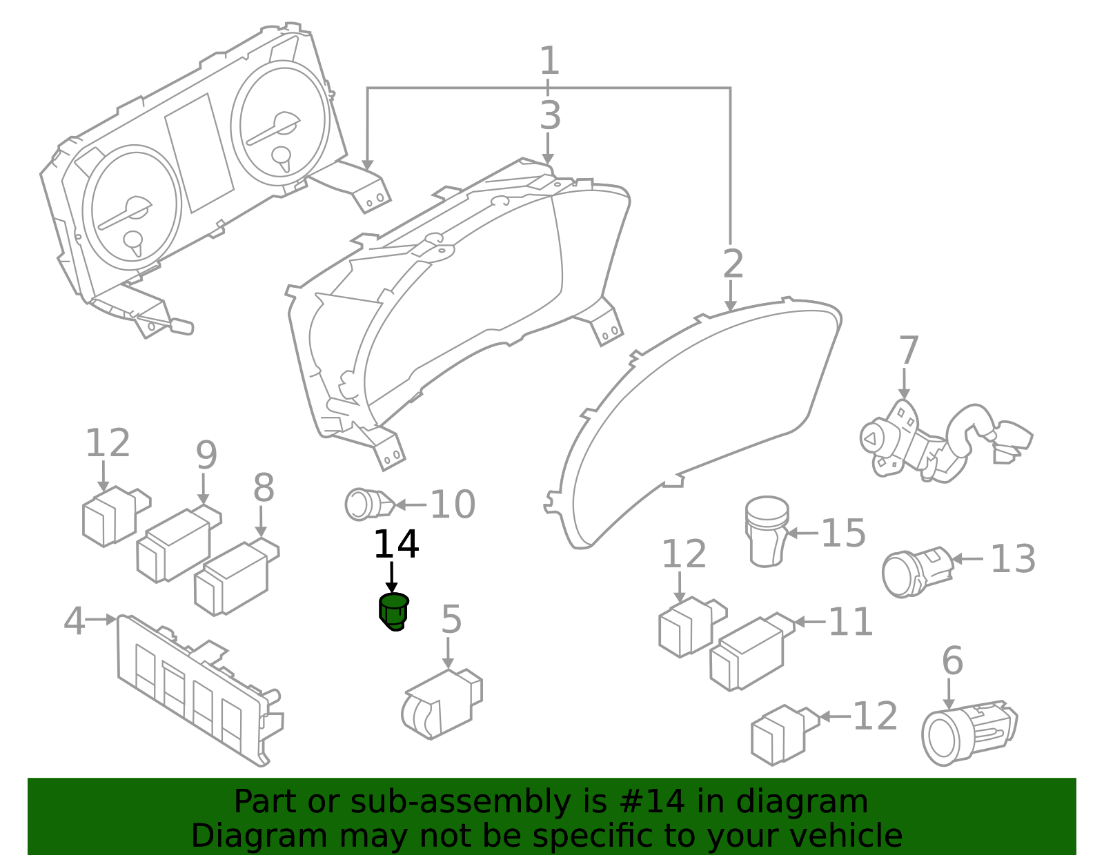 2005-2024 Subaru Sun Load Sensor 73730AG01A | Subaru Parts HQ