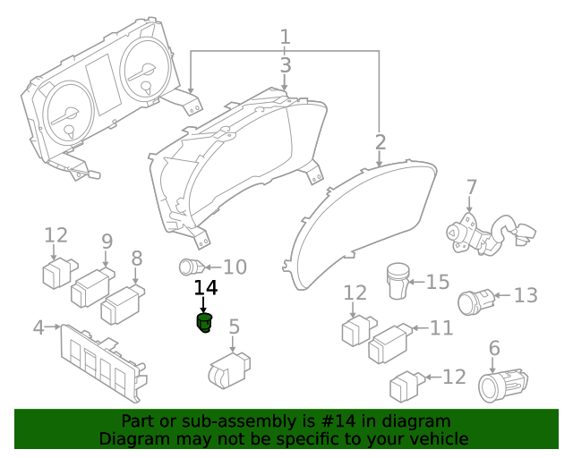 2005-2024 Subaru Sun Load Sensor 73730AG01A | Subaru Parts Exchange