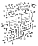Aperture Panel and Pillar Supports for 2017 Ram ProMaster 1500 | Mopar ...