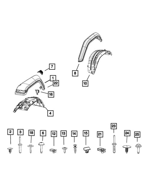 Moldings and Ornamentation for 2020 Jeep Wrangler | Mopar Online Parts