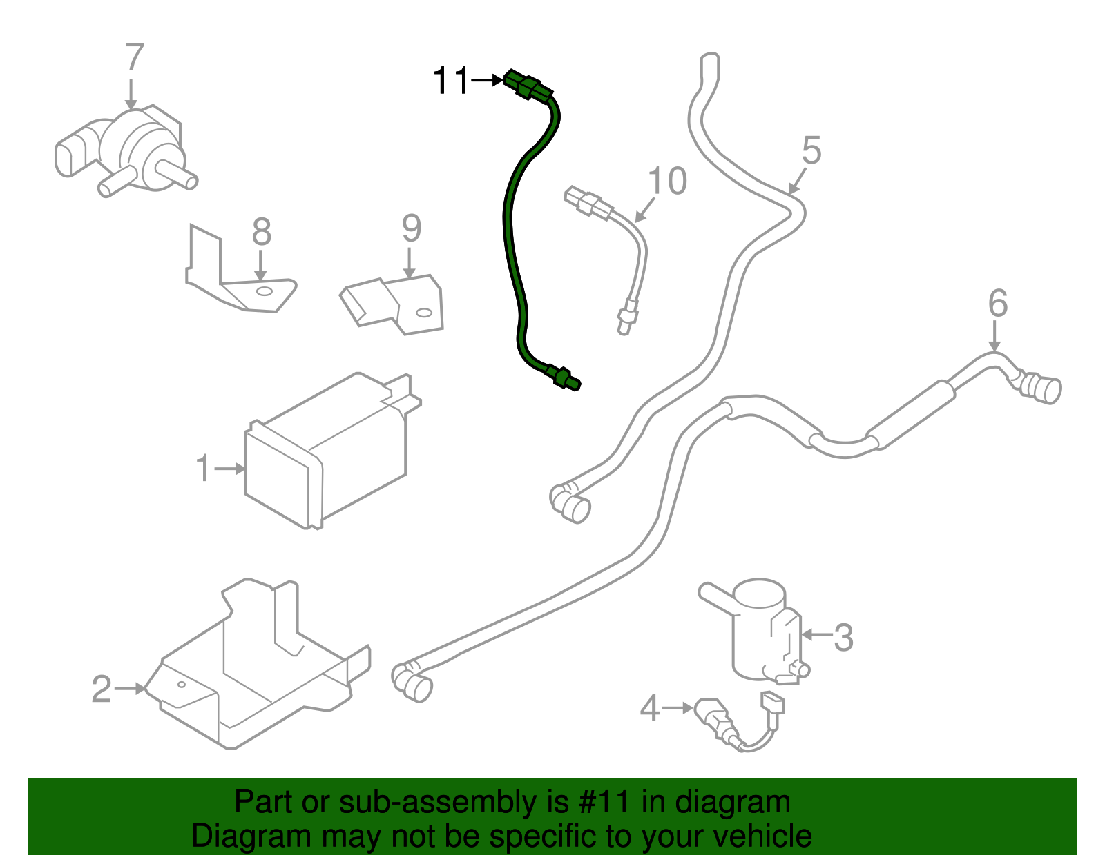 Genuine Oxygen Sensor for 2012-2019 Hyundai | Part# 39210-3CBB0 ...