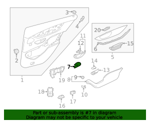257-737-13-00-9051 - Door Trim Molding Cap 2019-2023 Mercedes-Benz ...