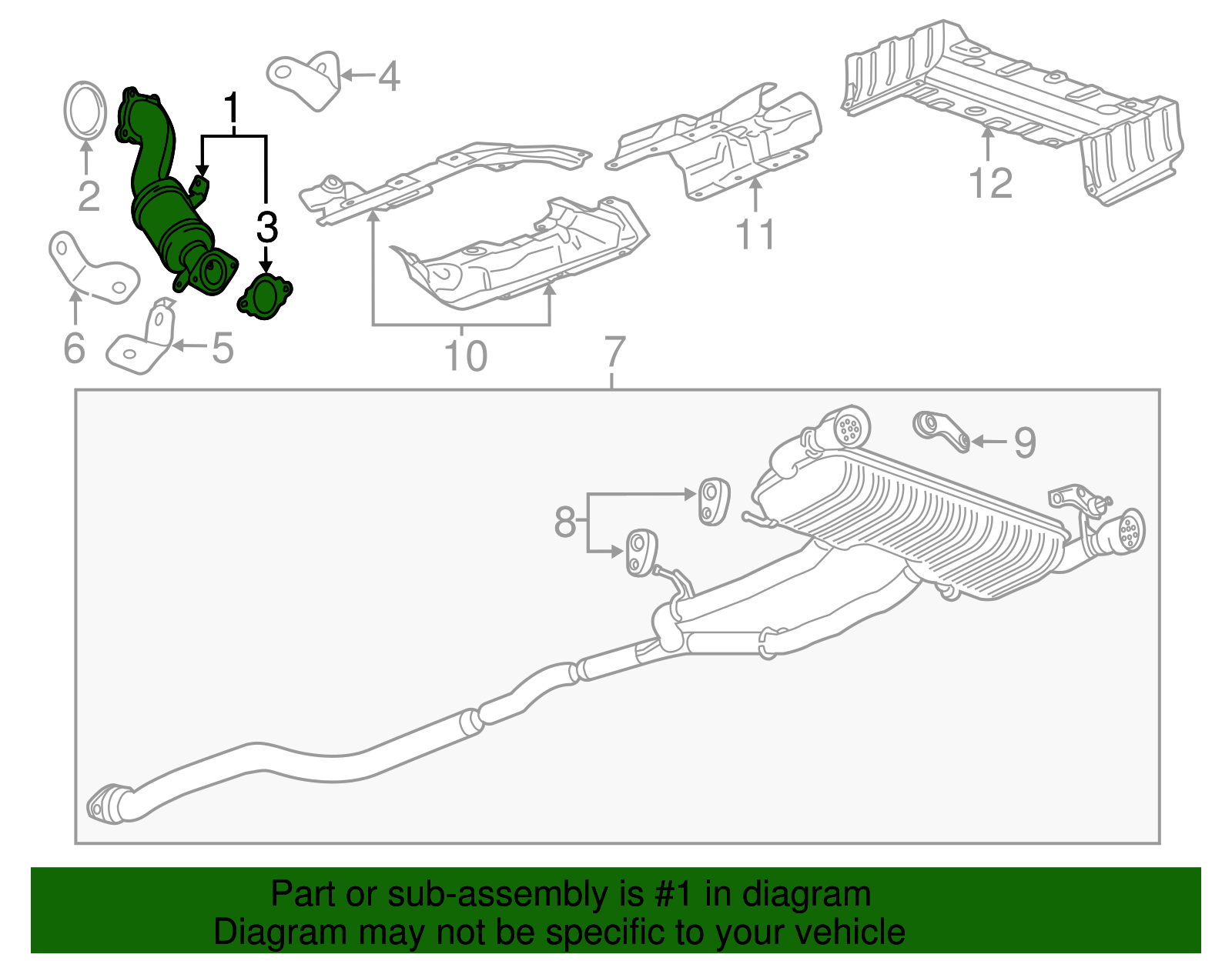 OEM GM Warm Up Three-Way Catalytic Converter Kit For 2016-2017 GM ...