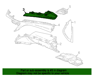 2018-2023 Buick Enclave Applique Panel 85126582 | GMPartsDirect.com