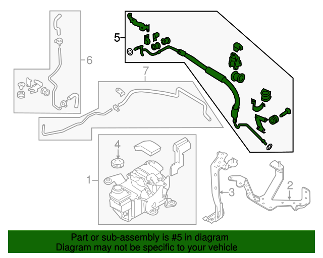 49720-4AY0A - Pressure Hose 2015-2017 Nissan Quest | Nissan Parts ...