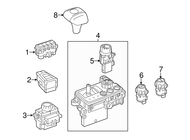 2011-2020 Mercedes-Benz Convertible Top Switch 207-820-75-10-2A17 ...