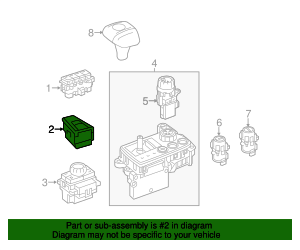 2011-2020 Mercedes-Benz Convertible Top Switch 207-820-75-10-2A17 ...