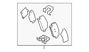 2015-2017 Kia K900 Brake Pads Rear 58302-3MA30 | Genuine Kia Parts ...