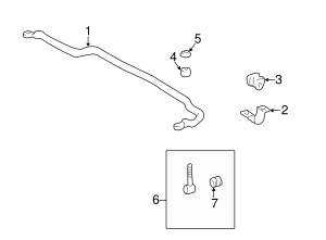 48815-60111 - Stabilizer Bar Bushing - 1998-2007 Lexus LX470 | MyLexusParts