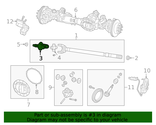 2019-2023 Ram Shaft 68449660aa | TascaParts.com