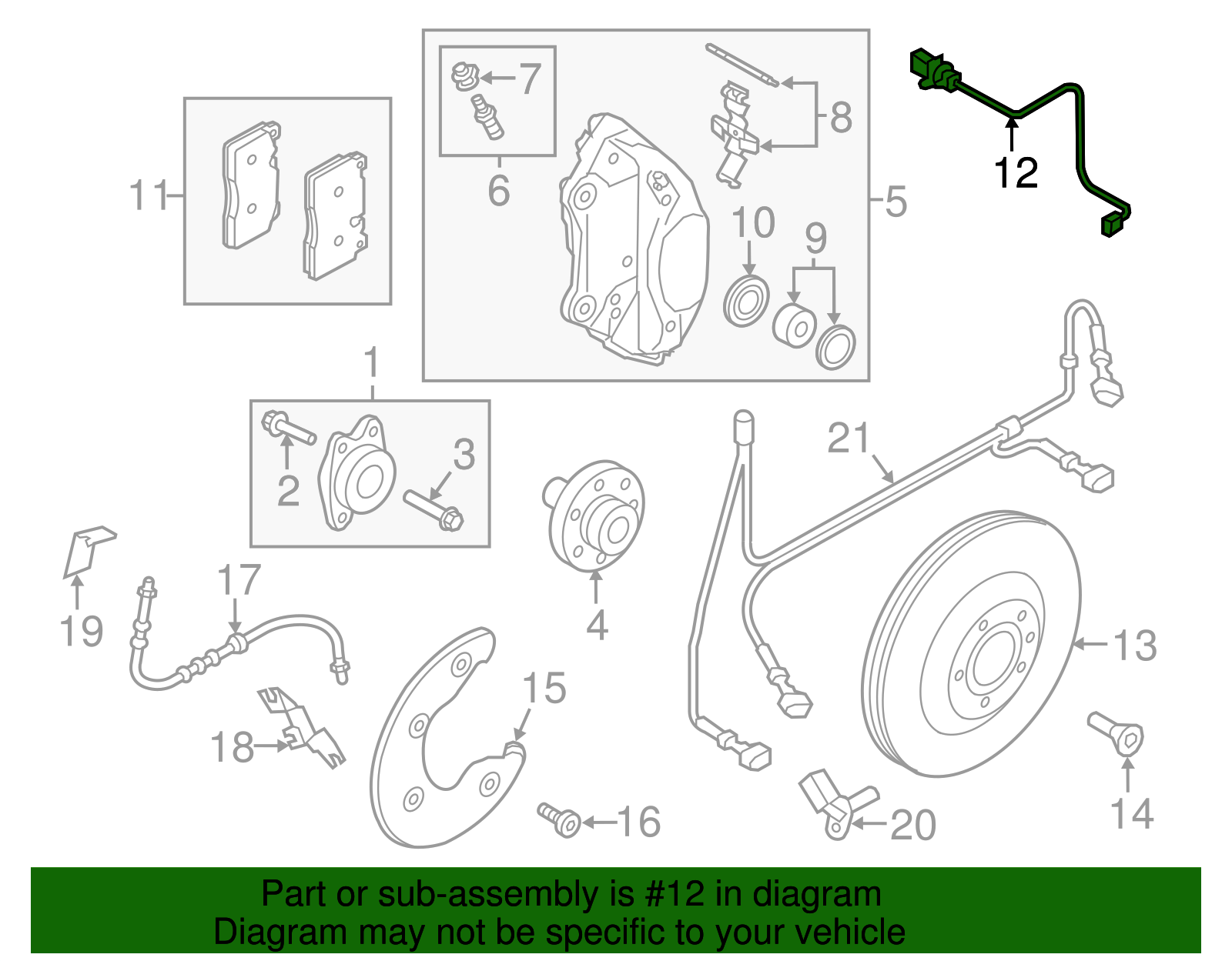 2014-2017 Audi Brake Pads 8R0-698-151-AD | OEM Parts Online