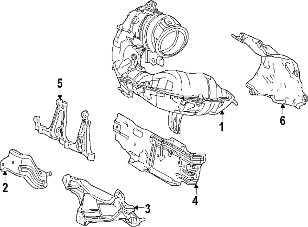 2023-2025 Toyota Catalytic Converter 17400-F0020 | Toyota Parts Center