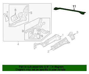 2008-2019 Ford Cross Bar DG1Z-16A200-A | OEM Parts Online