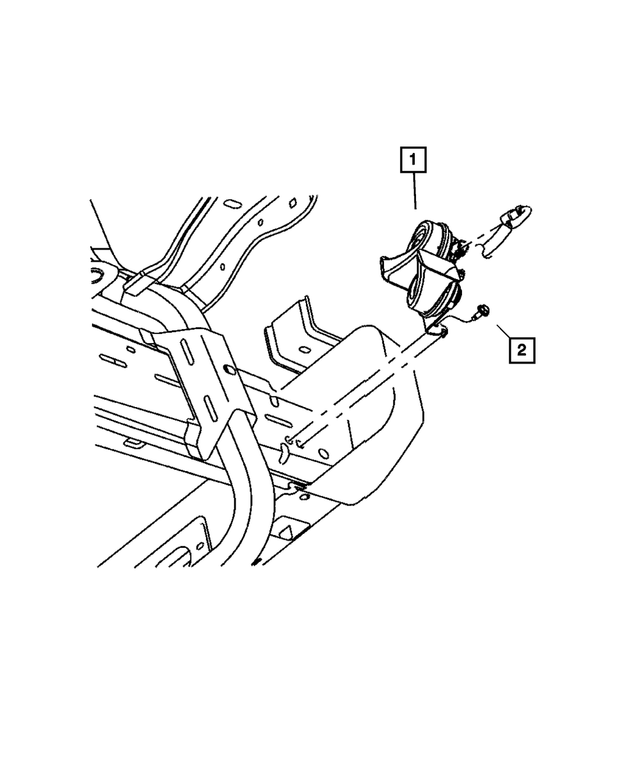 2008-2010 Jeep Horn And Bracket 5026994AD | My Mopar Parts