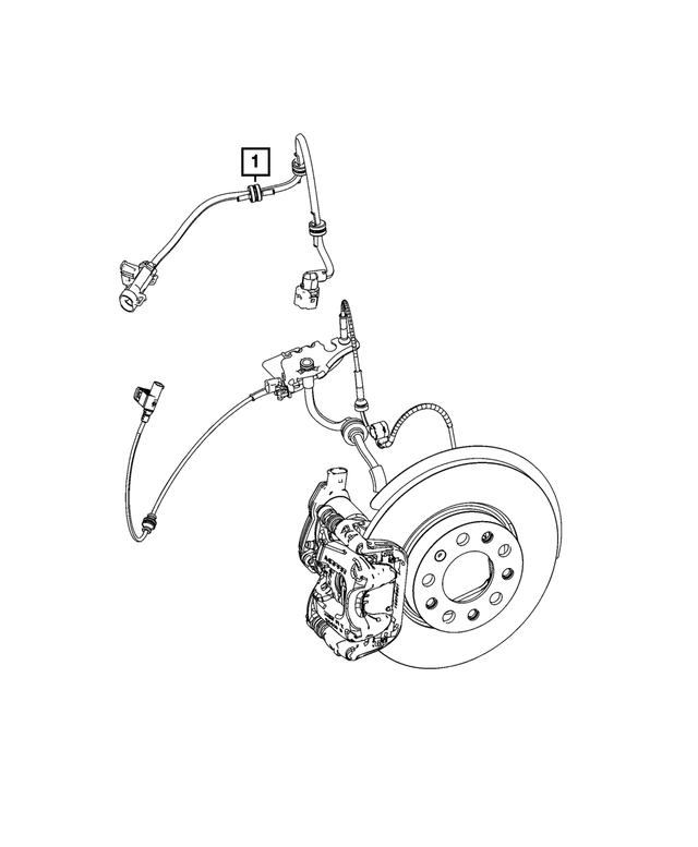 68309082AC - Brake Wiring, Left 2017-2024 Jeep Compass | Mopar ...