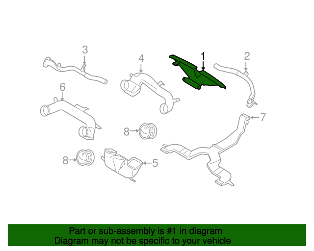 2008-2016 Ford Defroster Nozzle AC3Z-18490-B | Village Ford