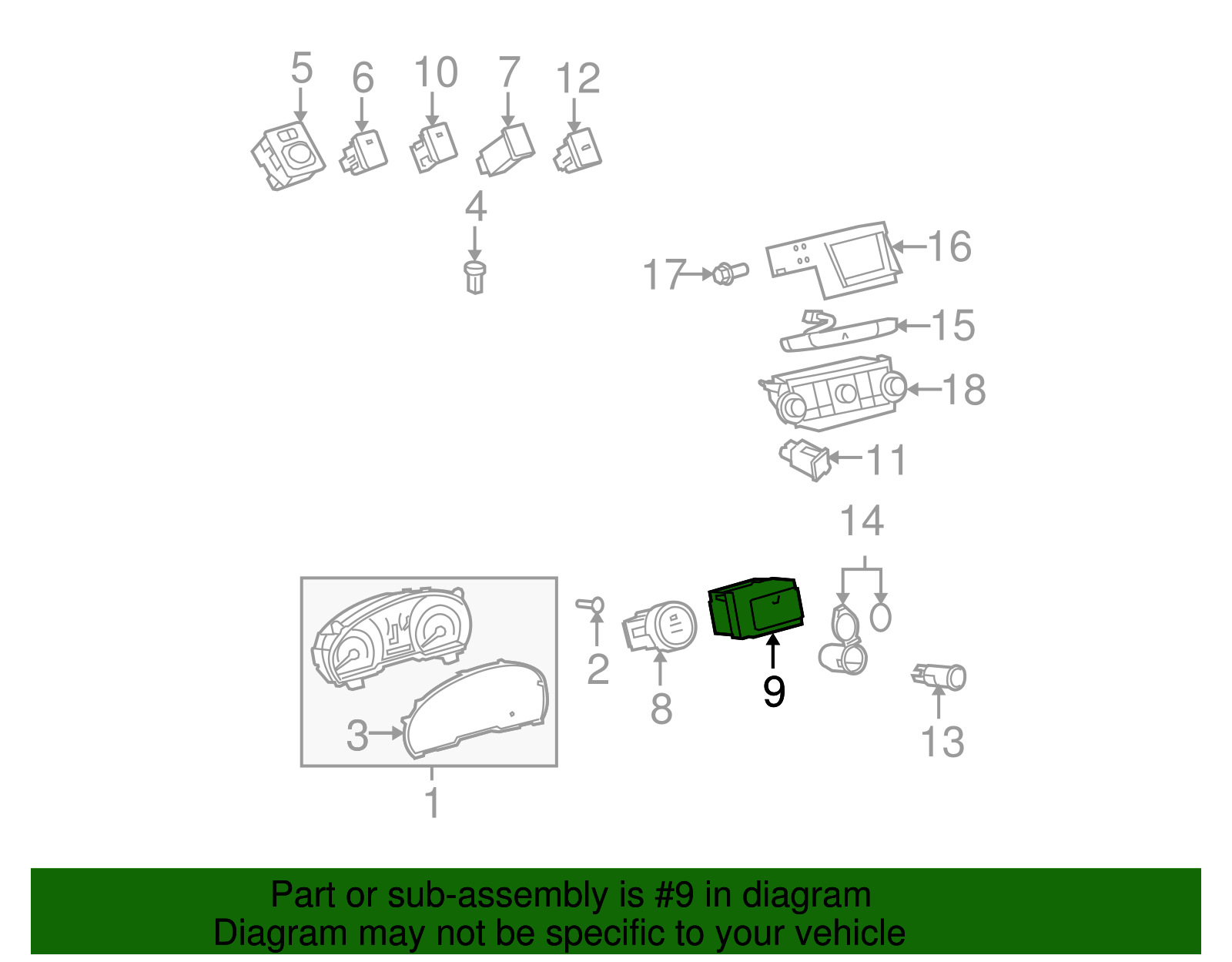 84751-0E040 - Seat Heat Switch - 2008-2013 Toyota Highlander | Lithia ...