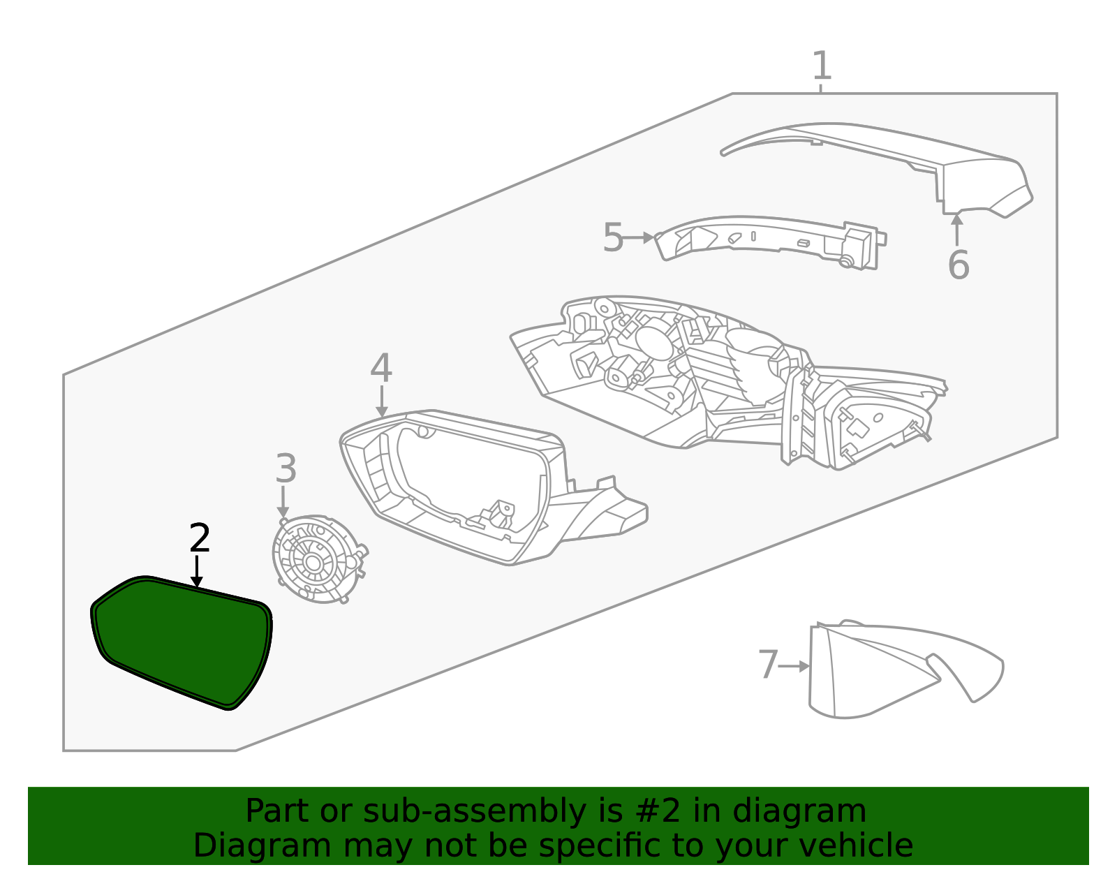 2021-2025 Hyundai Elantra Mirror Glass 87621-AA180 | OEM Parts Online