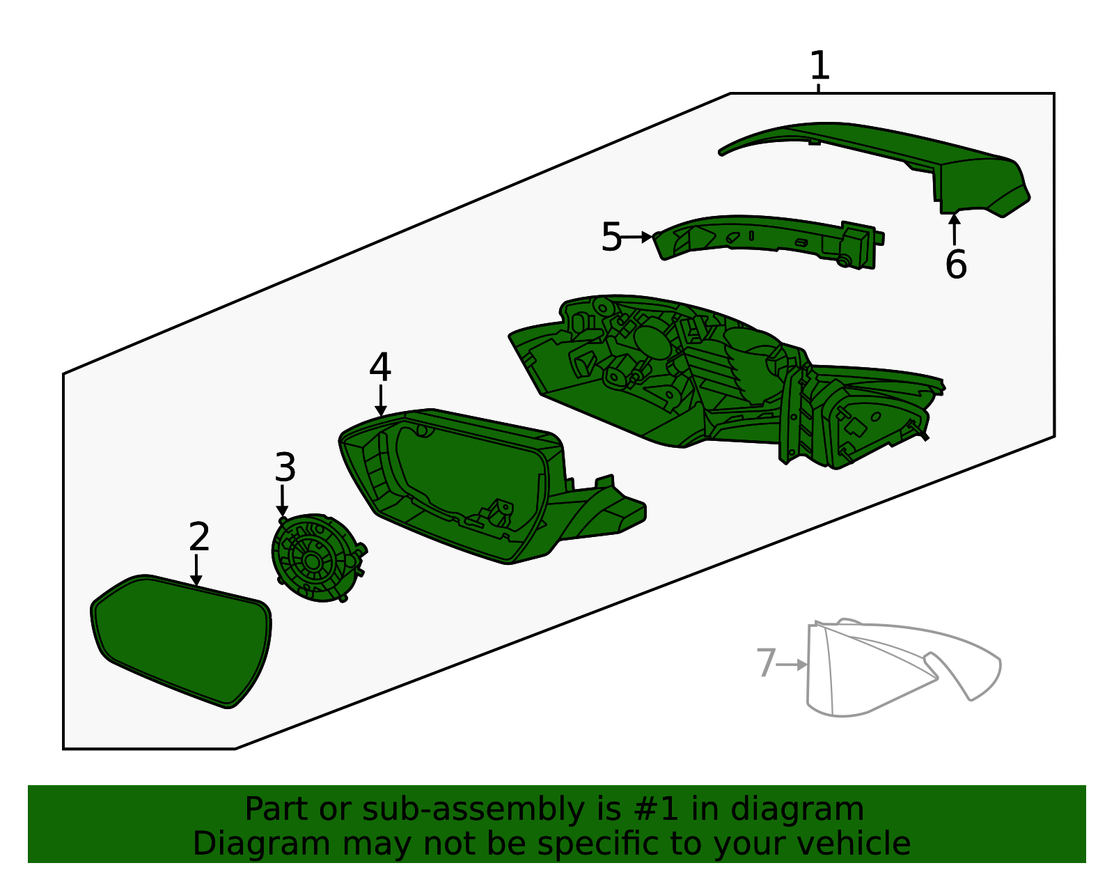 Genuine Mirror Assembly for 2021-2025 Hyundai Elantra | Part# 87620 ...