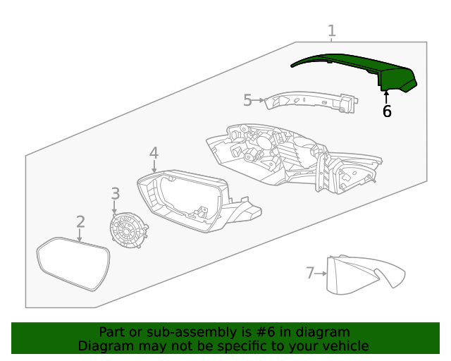 2021-2024 Hyundai Mirror Cover 87626-AA010 | OEM Parts Online