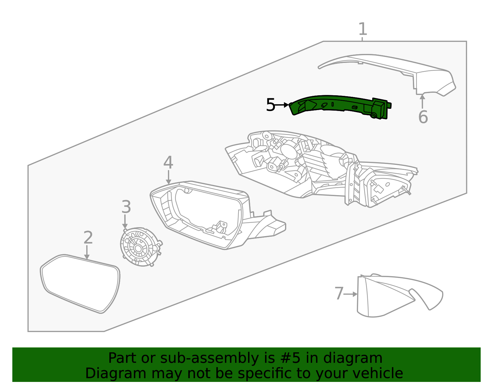 2021-2025 Hyundai Elantra Signal Lamp 87614-AA000 | Hyundai Wholesale ...