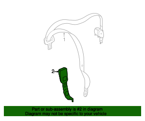 251-860-16-69-9051 - Seat Belt Receptacle 2006-2012 Mercedes-Benz ...