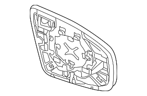 2009-2014 Nissan Murano Mirror Glass 96366-1AA0A | Nissan Parts Central