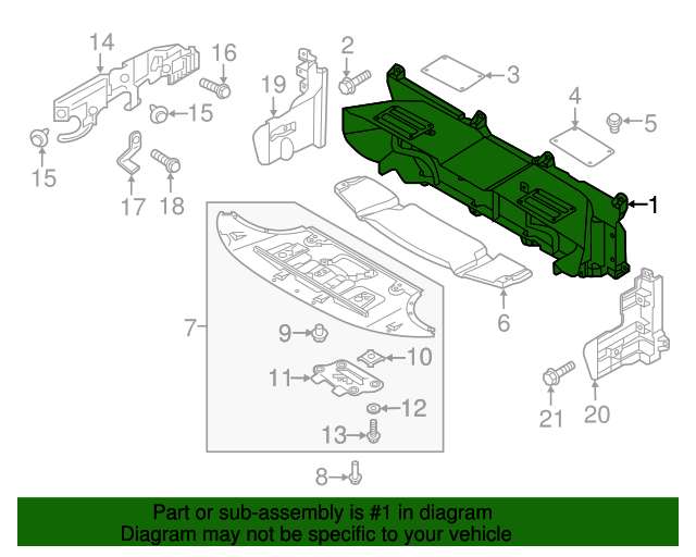 2015-2020 Hyundai Upper Deflector 29136-B1000 | QuirkParts