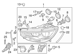 Audi OEM Mount Bracket Part# 4G0-805-607 | OEM Vehicle Parts