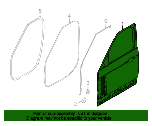 2013-2022 Land Rover Range Rover Door Shell LR036400 | JaguarParts.com