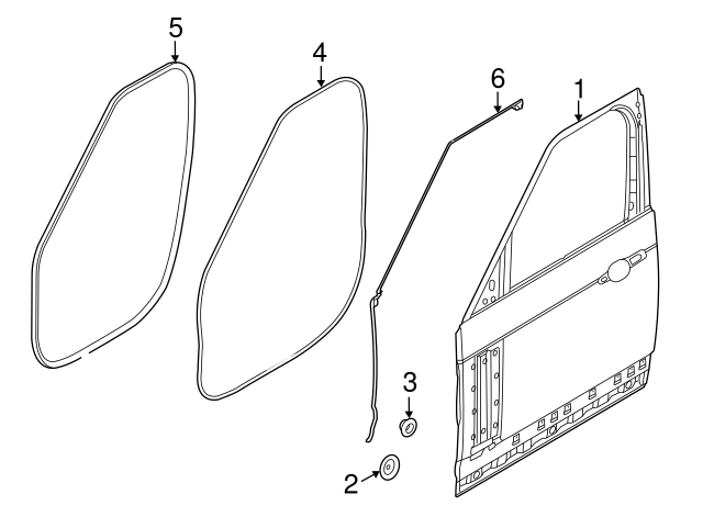 2013-2022 Land Rover Range Rover Door Shell LR036400 | JaguarParts.com