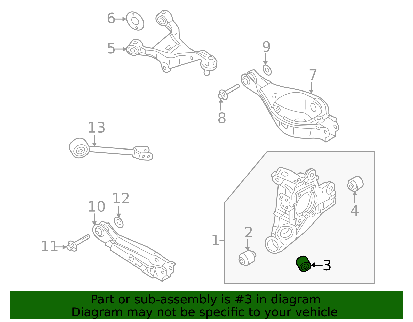 2021-2025 Nissan Rogue Knuckle Center Bushing 55152-6RS0A | Ziegler ...